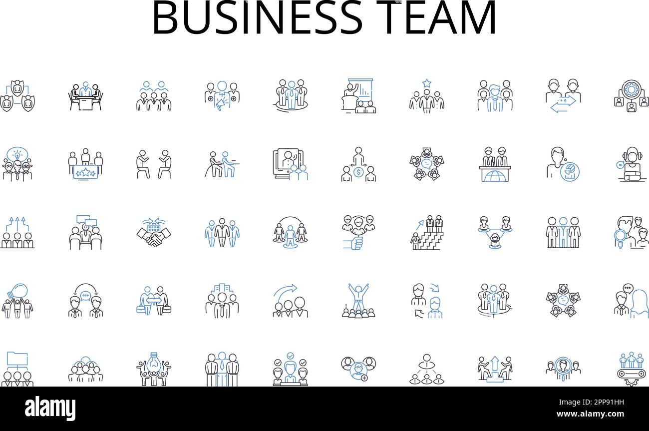 Business team line icons collection. Innovation, Progress, Advancement ... Business team line icons collection. Innovation, Progress, Advancement ...