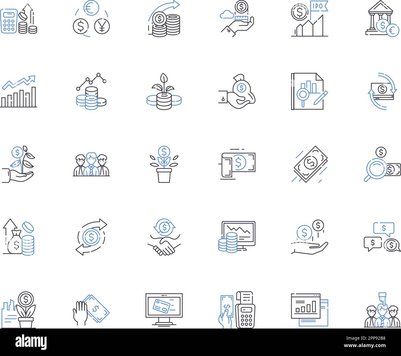 My Management Line Icons Collection Leadership Delegation Communication Innovation