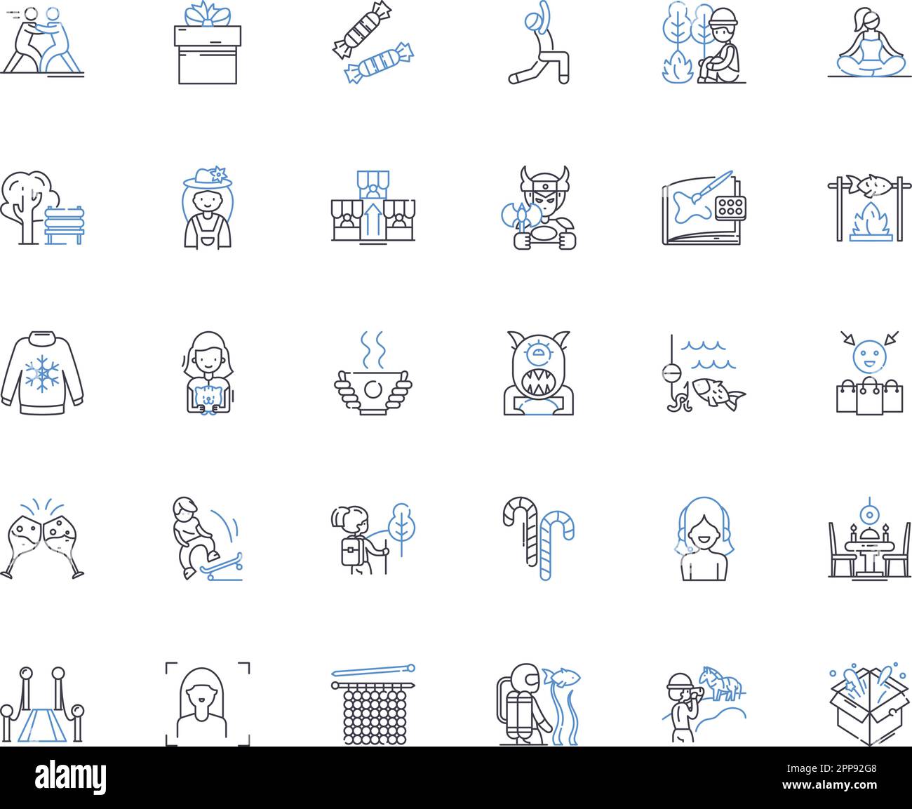 Hand-made line icons collection. Crafted, Unique, Artisan, Hand-crafted ...