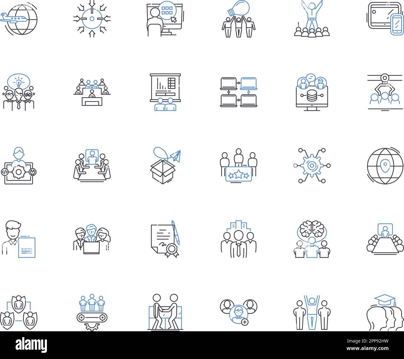 Wedding Program Line Icons Collection Ceremony Vows Tradition Fashion Music Romance Decor