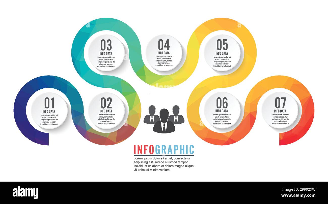 Infographics step by step. Universal abstract element of chart, graph ...