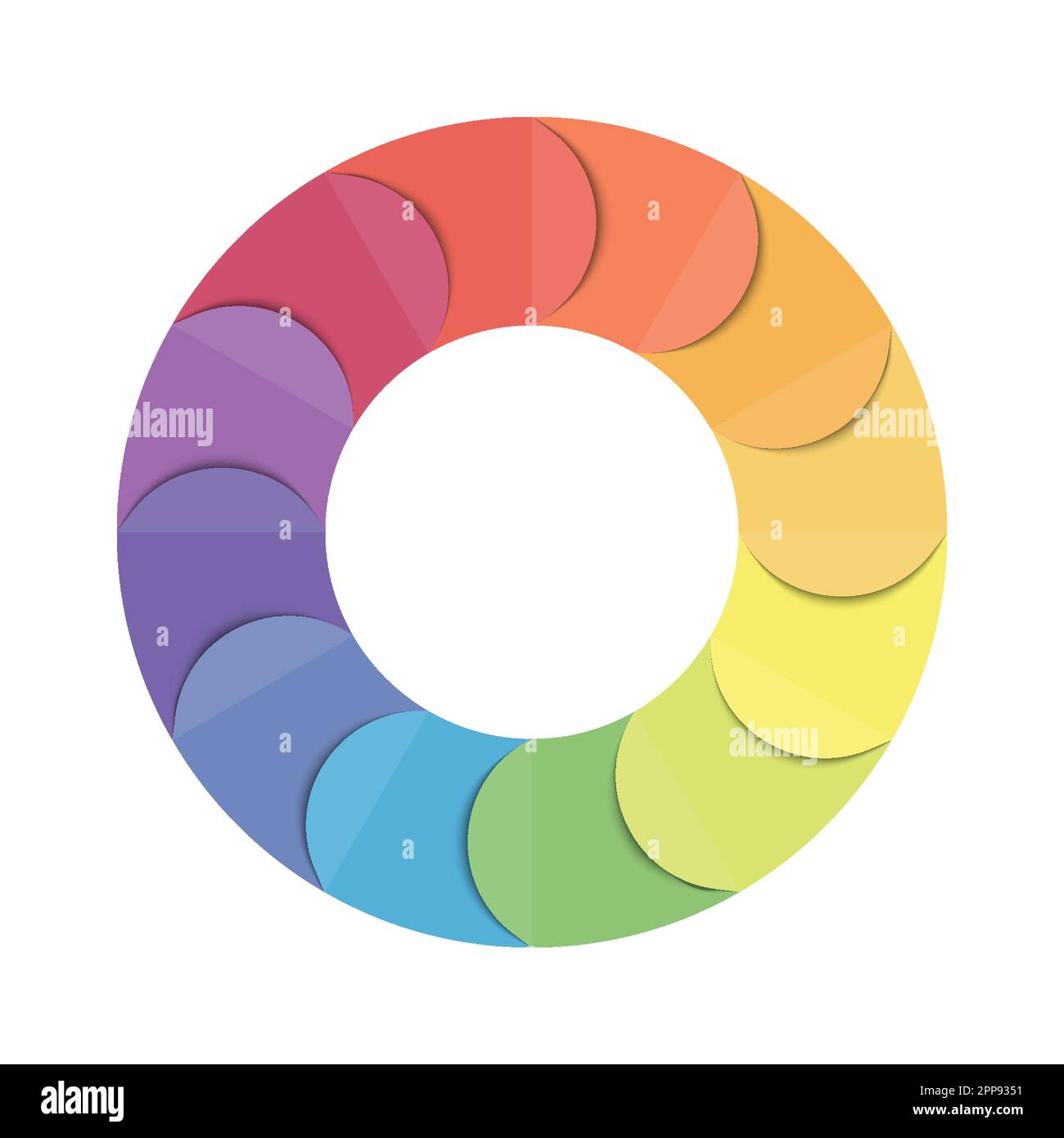 Pie chart circle infographic template with 12 options. Business concept ...