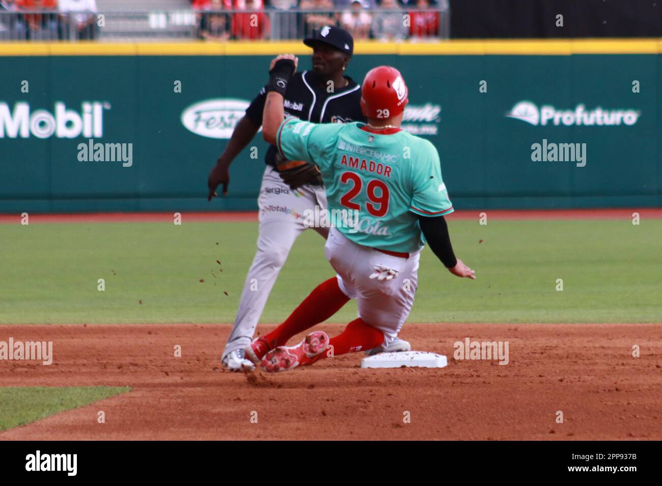 April 22, 2023 Mexico City, Mexico: Yosmany Guerra #44 of the Tigres de ...