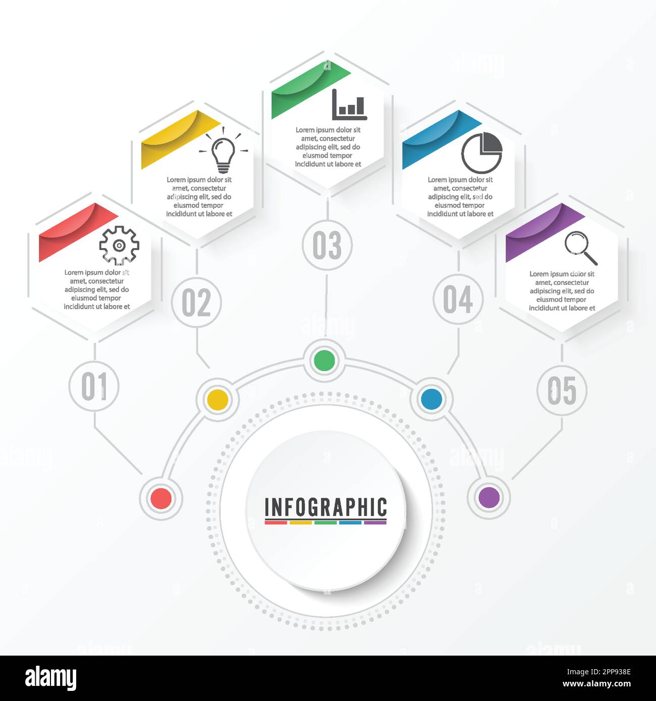 Abstract infographics number options template. Vector illustration. Can ...