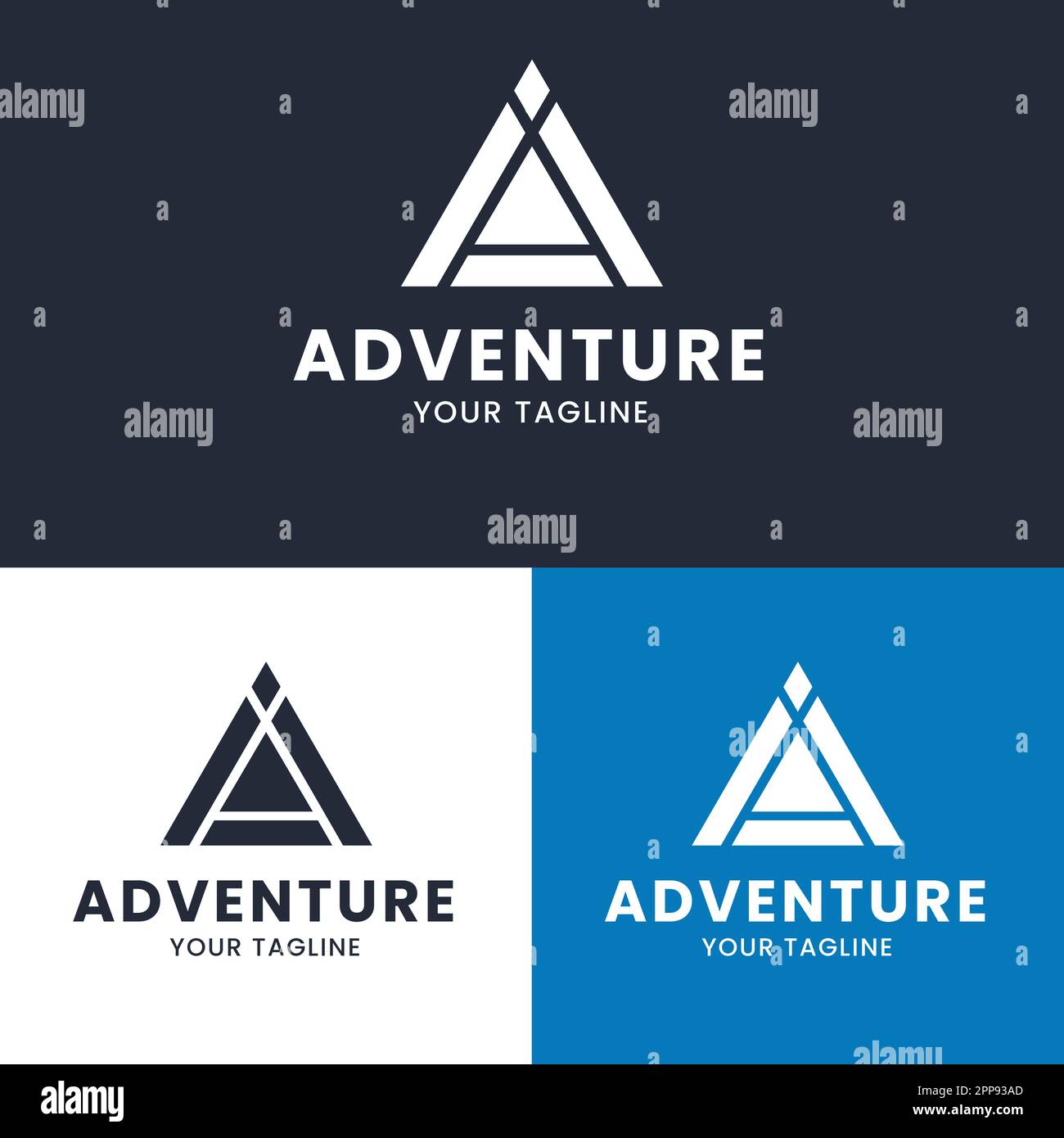 A Letter Logo, Adventure Logo for your company Stock Vector Image & Art ...