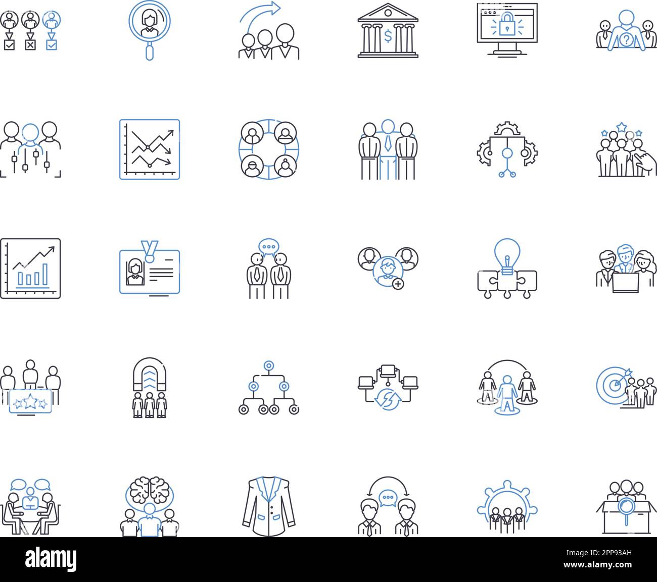 Financial consultation line icons collection. Investments, Budgeting ...