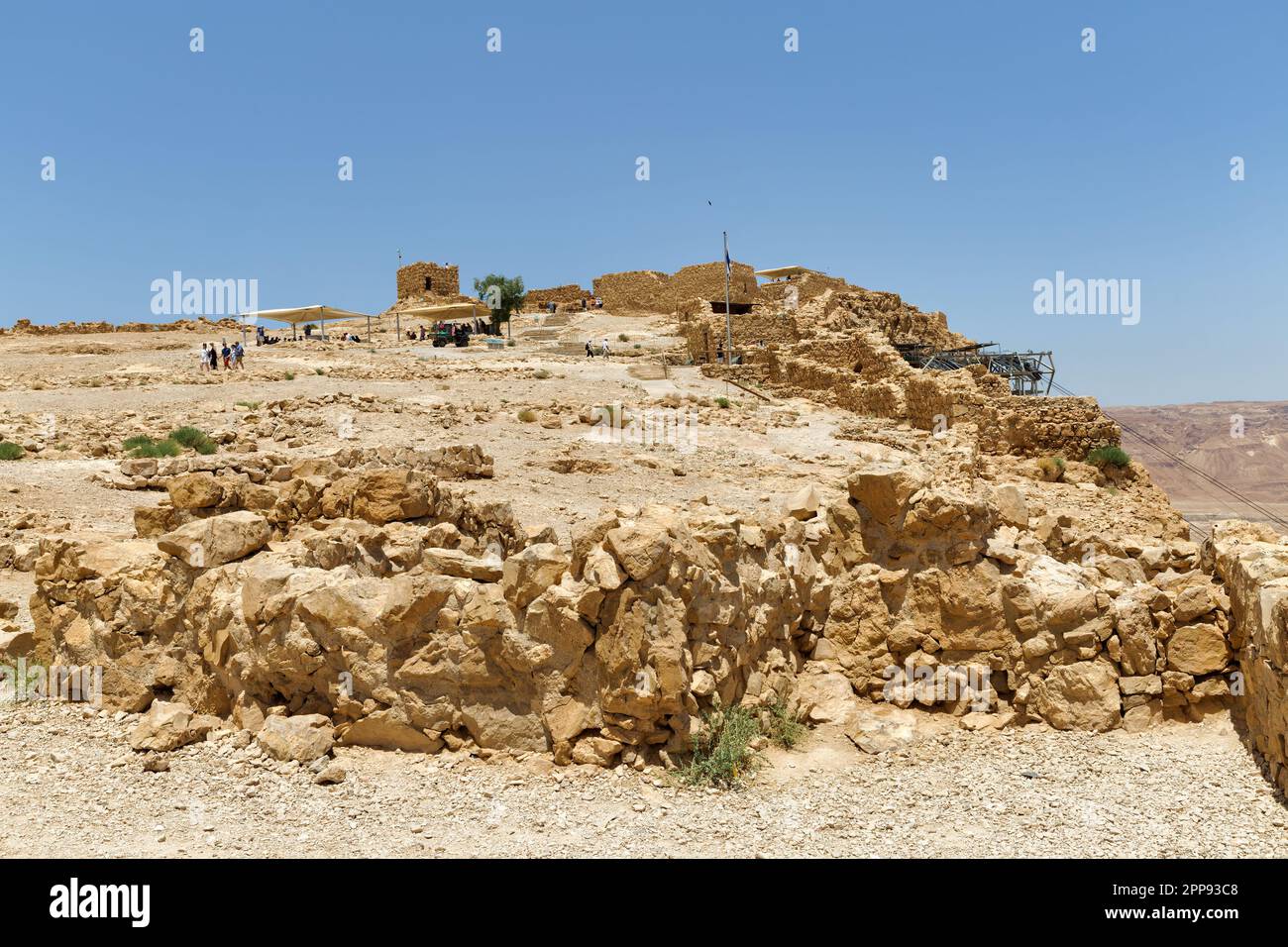 Masada ruins in southern Judean Desert in Israel Stock Photo - Alamy