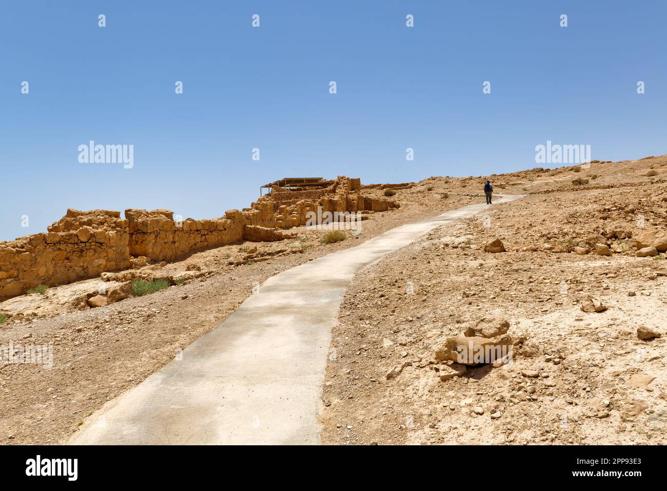 Masada ruins in southern Judean Desert in Israel Stock Photo - Alamy