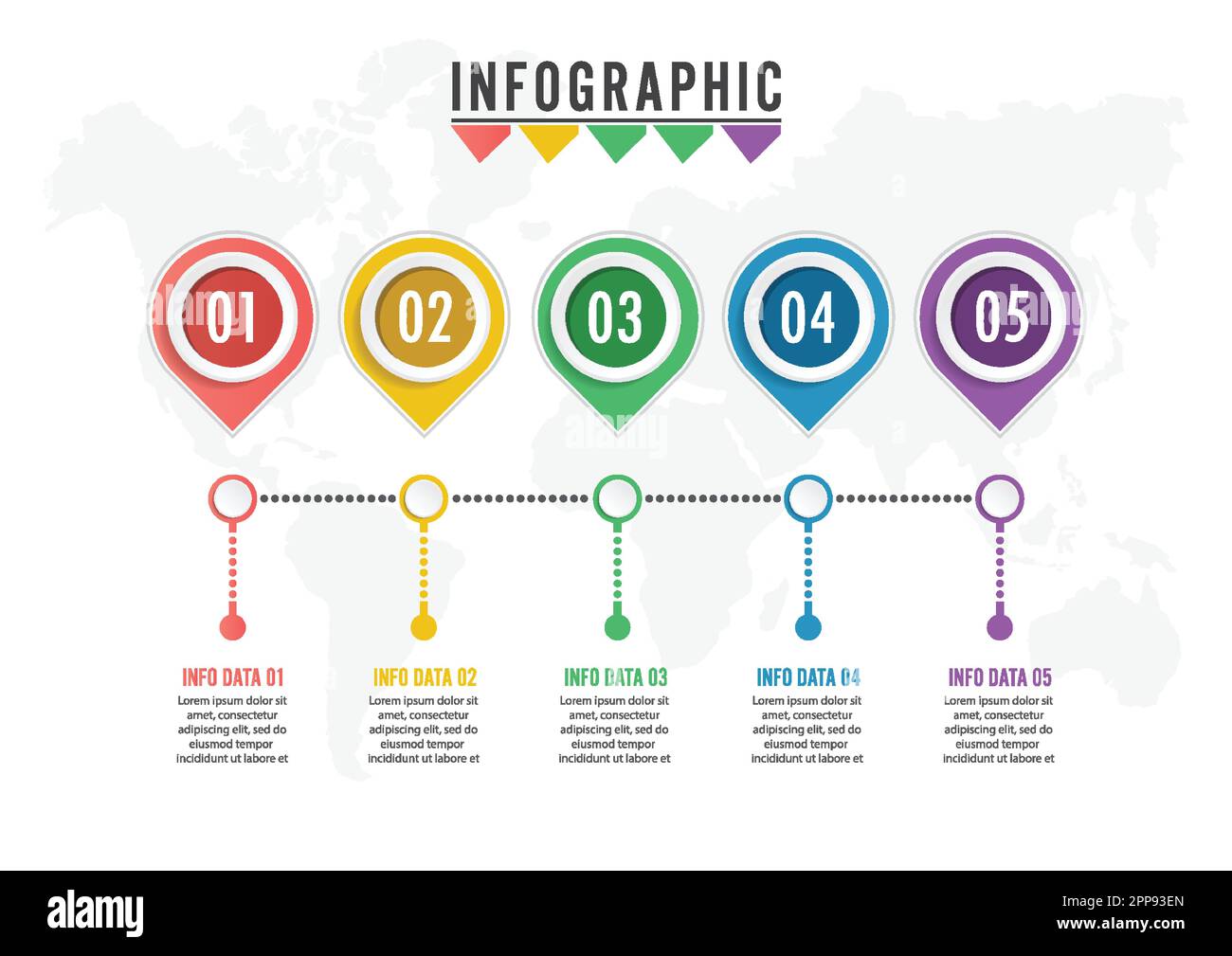 Abstract infographics number options template. Vector illustration. Can ...