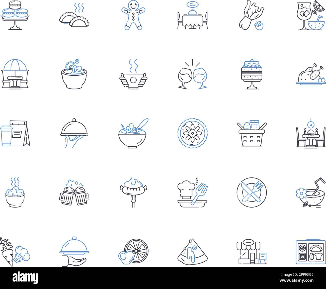 Tasty cookery line icons collection. Delicious, Flavorful, Mouth ...