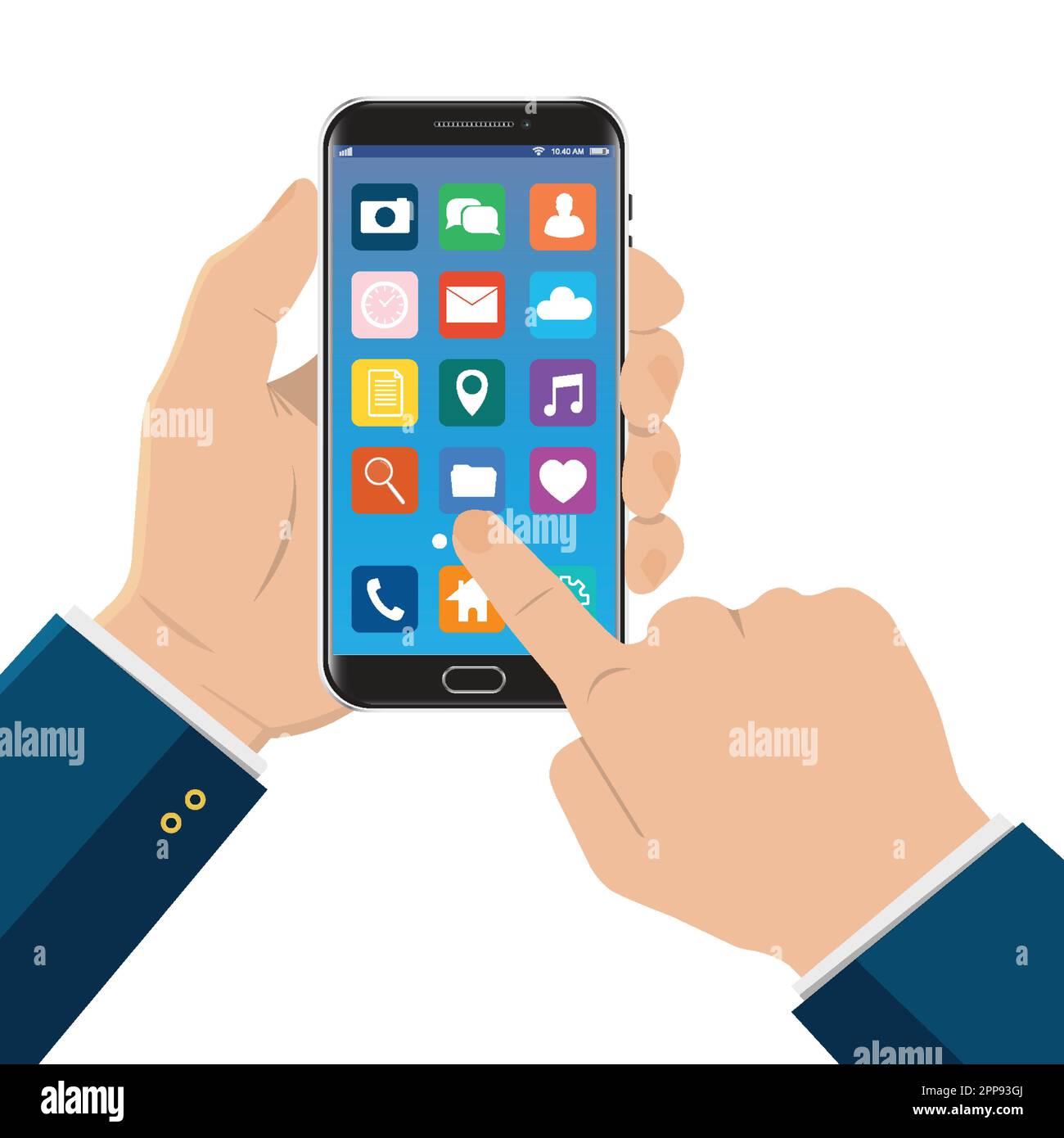 Messaging touching Stock Vector Images - Alamy