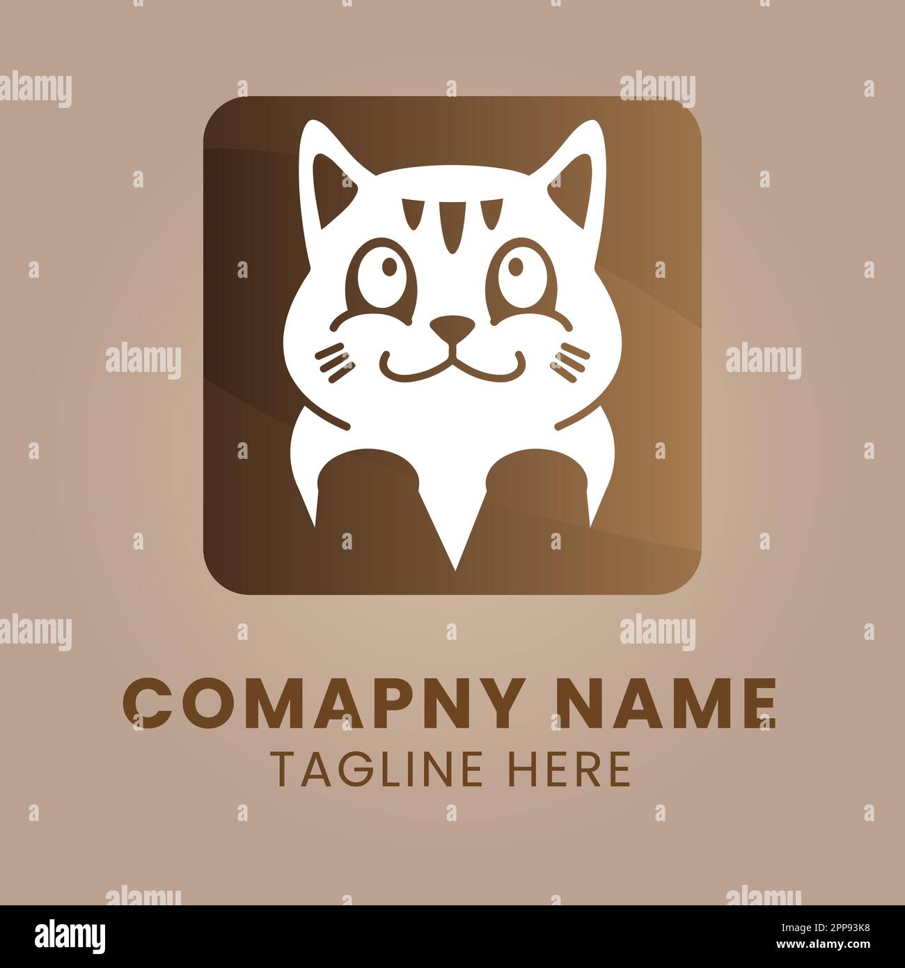 Kitty cat logo hi-res stock photography and images - Alamy