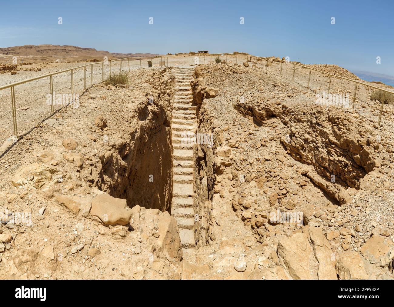 Masada ruins in southern Judean Desert in Israel Stock Photo - Alamy