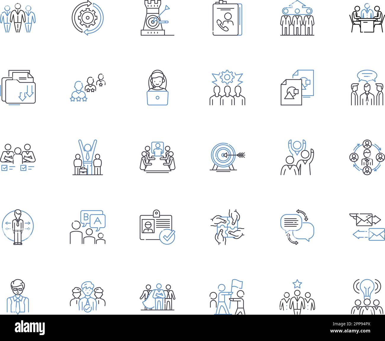 Strategic Planning line icons collection. Analysis, Assessment ...