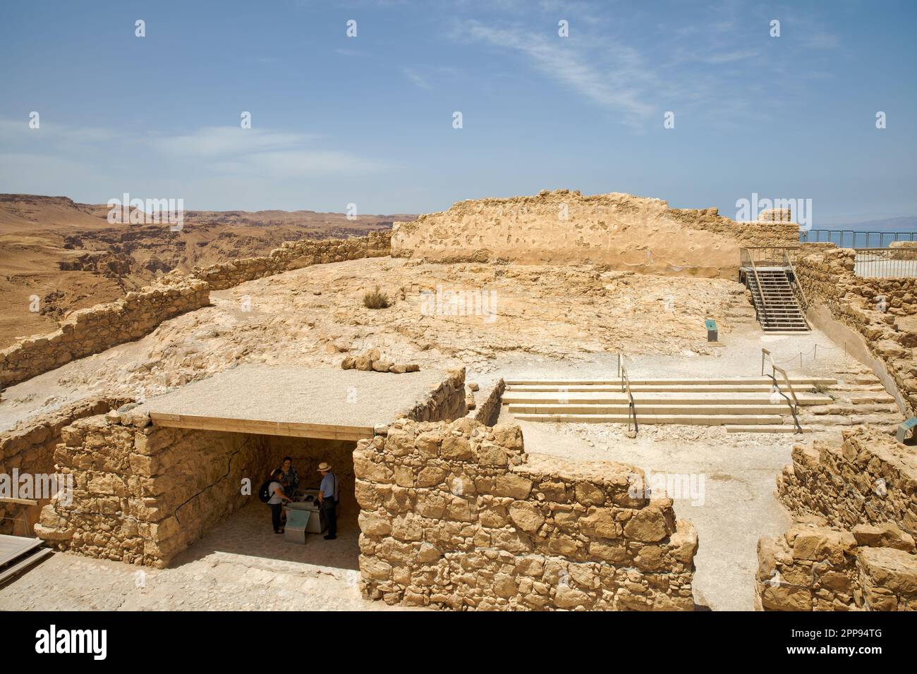 Masada ruins in southern Judean Desert in Israel Stock Photo - Alamy
