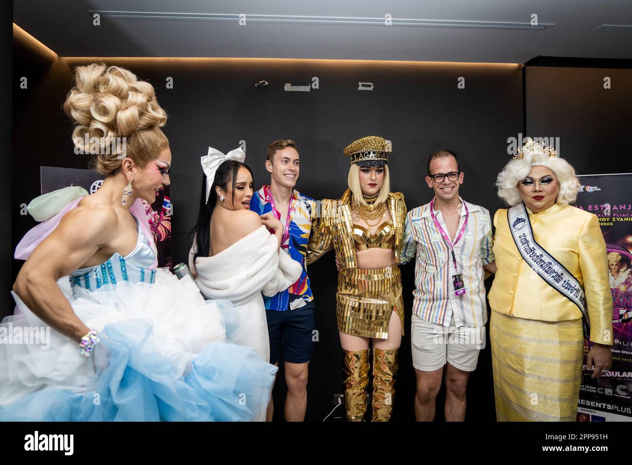 Bangkok, Thailand. 23rd Apr, 2023. Fans meet their favorite drag queens ...
