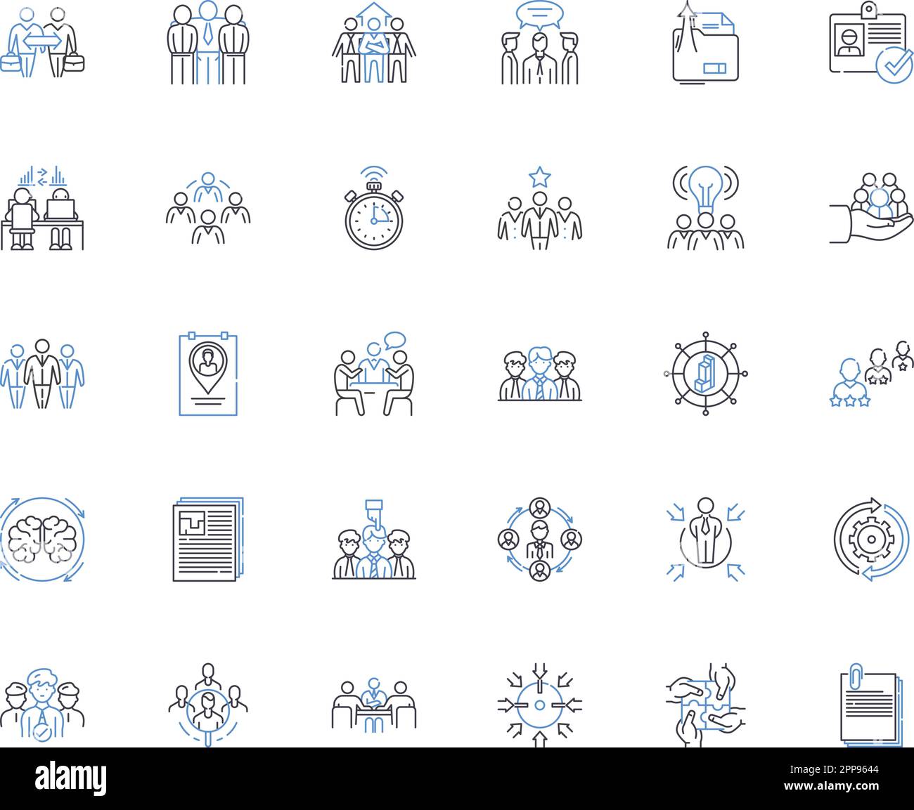 Guidance ideation line icons collection. Direction, Inspiration, Concept, Insight ...