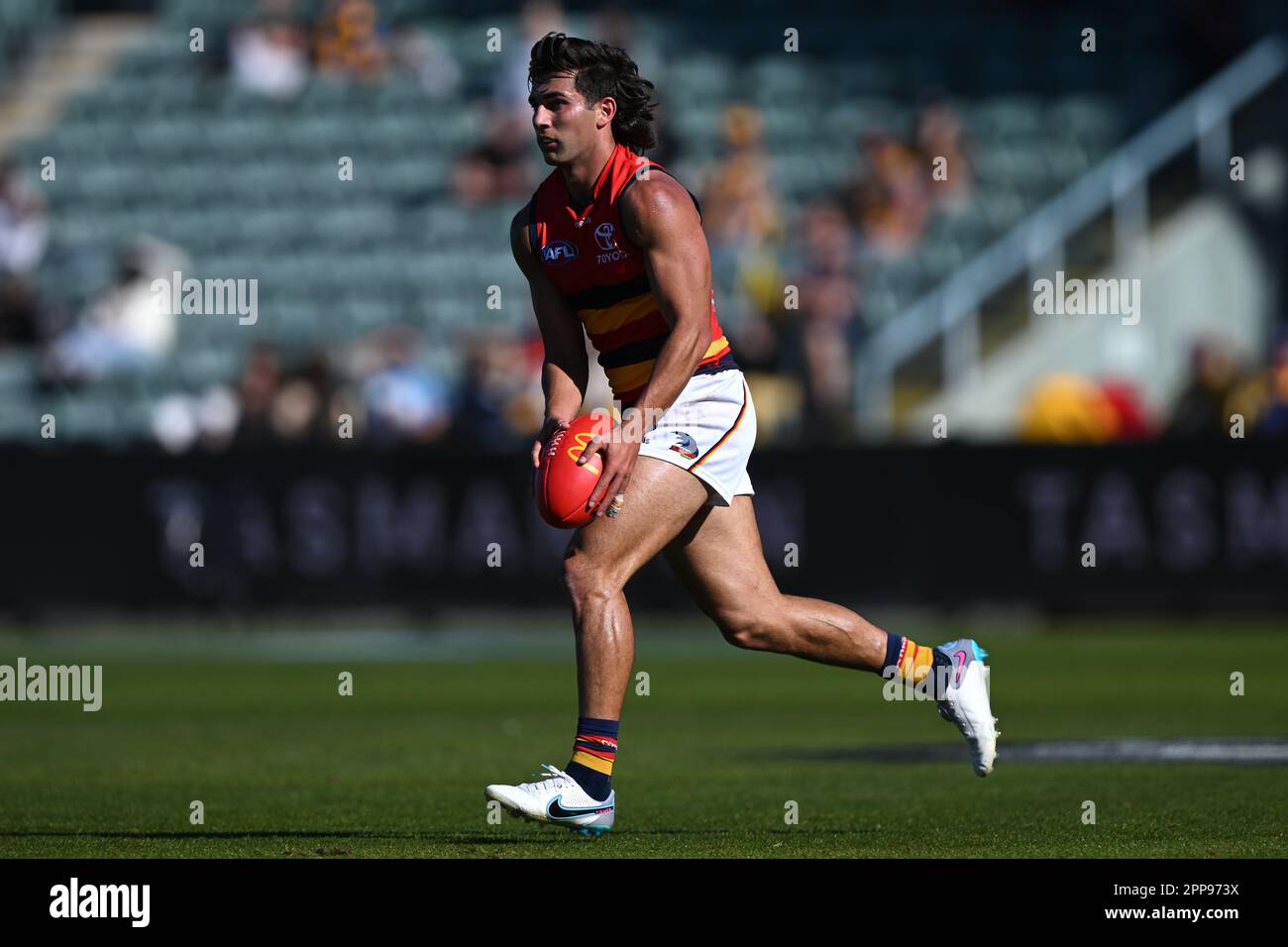 Joshua Rachele of the Crows in action during the AFL Round 6 match ...