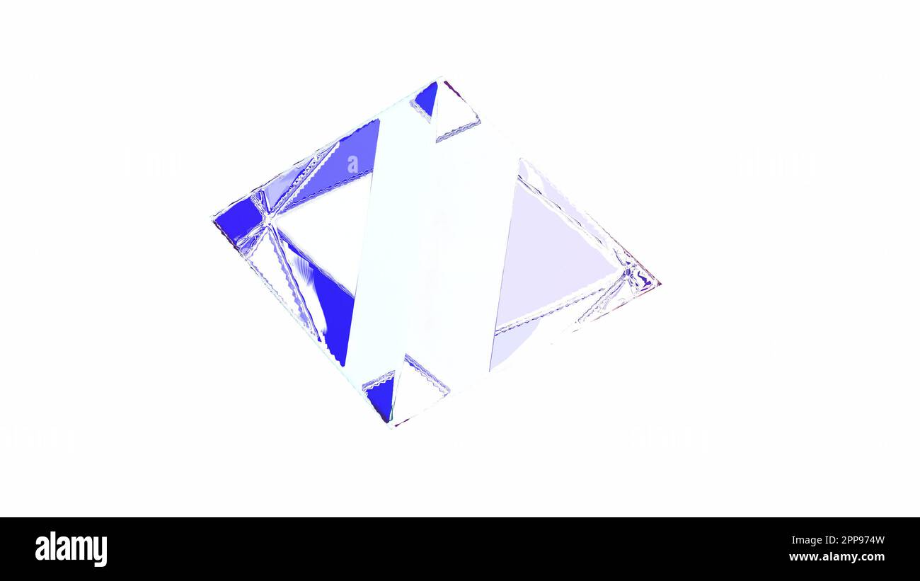 Morph of different glass geometric shapes 3d render Stock Photo - Alamy