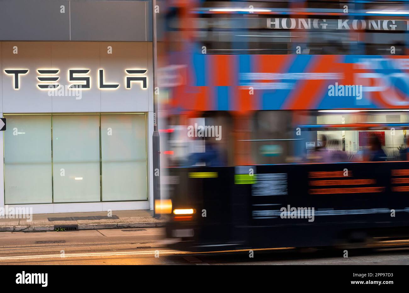 Tesla Cars, Hong Kong, China Stock Photo - Alamy