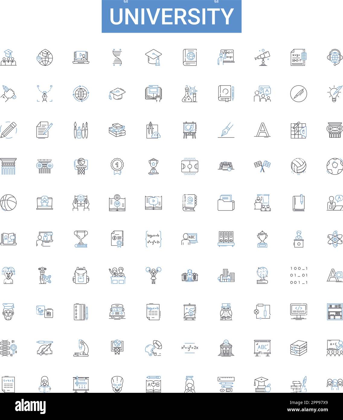 University outline icons collection. University, College, Institution ... University outline icons collection. University, College, Institution ...