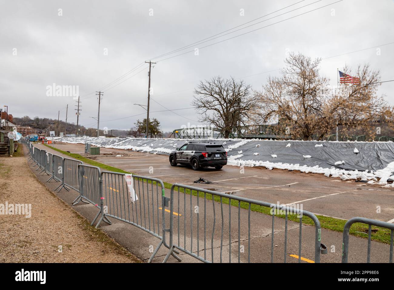 Spring Flooding of the Saint Croix River in Stillwater Minnesota April ...