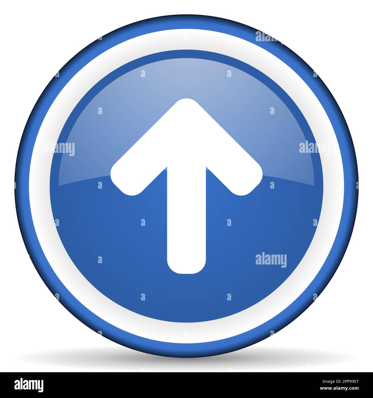 Blue Circle Arrow Up