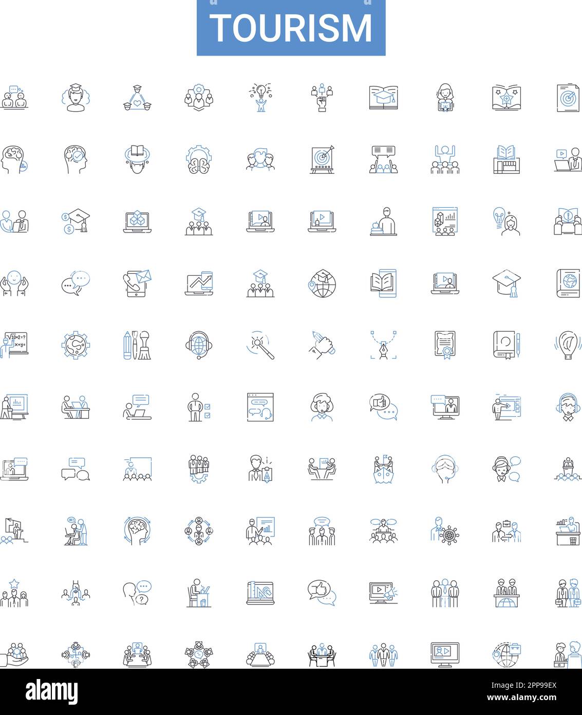 Tourism outline icons collection. Travel, Visit, Vacation, Holiday ... Tourism outline icons collection. Travel, Visit, Vacation, Holiday ...