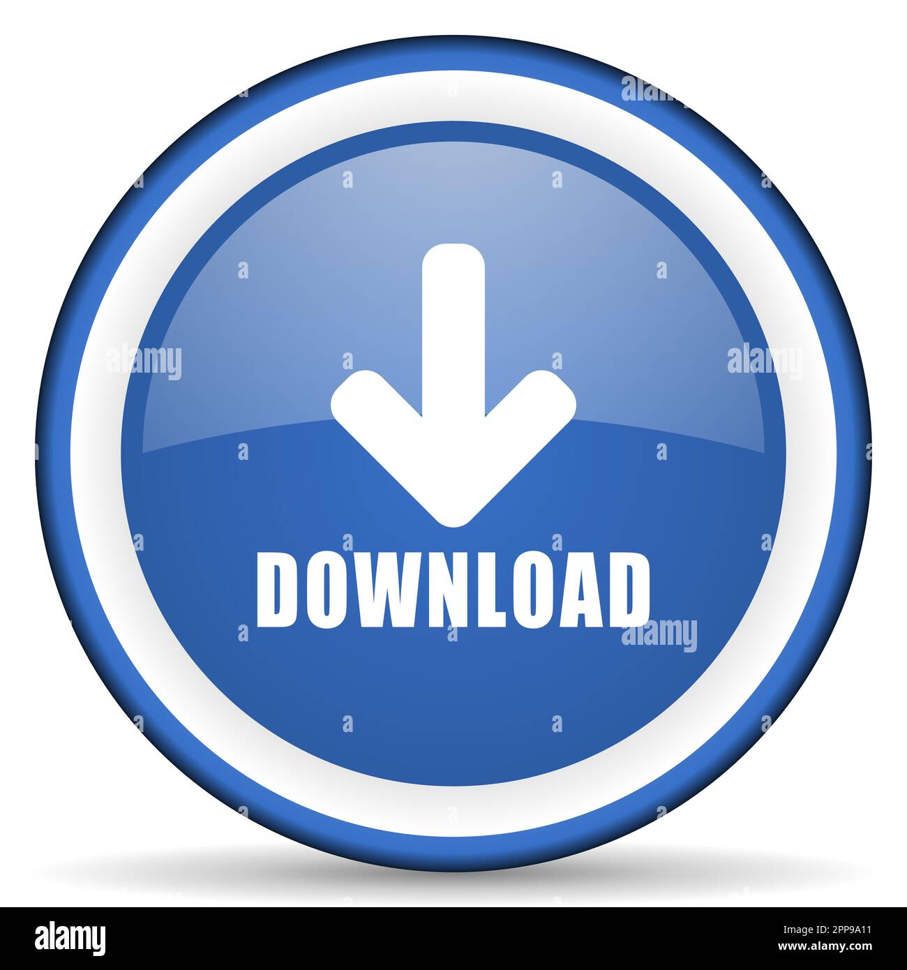 Blue Navigation Button