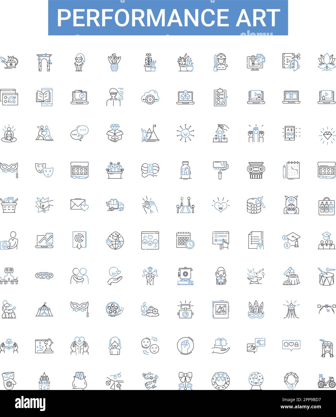 performance art outline icons collection. Performance, Art, Theatre ...