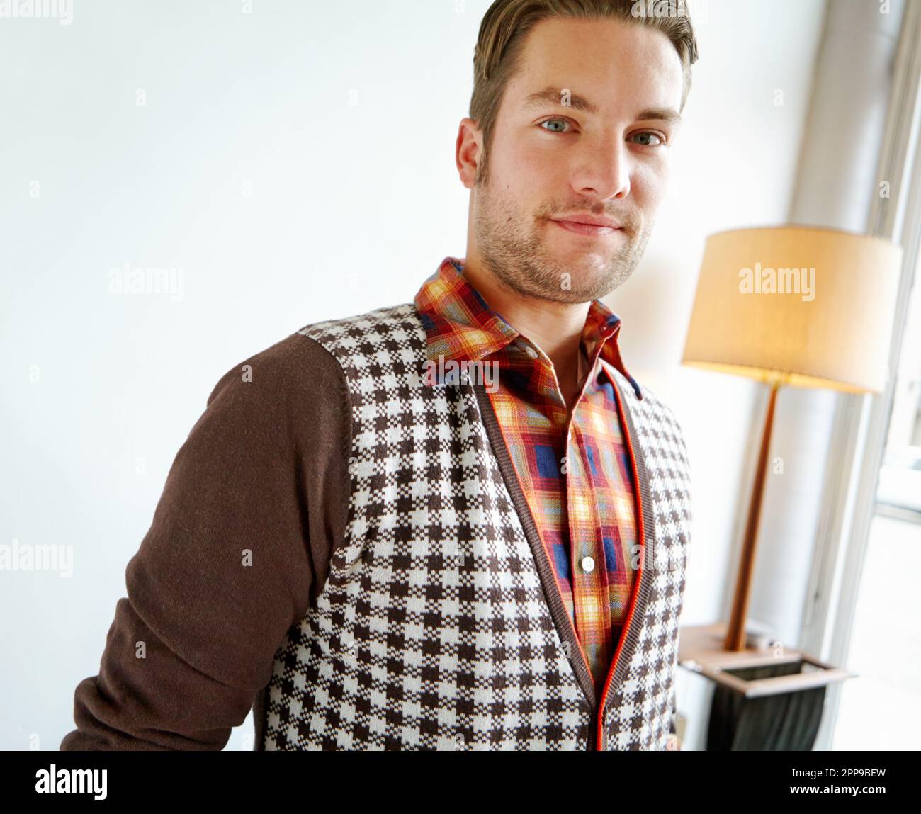 Wearing checks shirt hi-res stock photography and images - Alamy