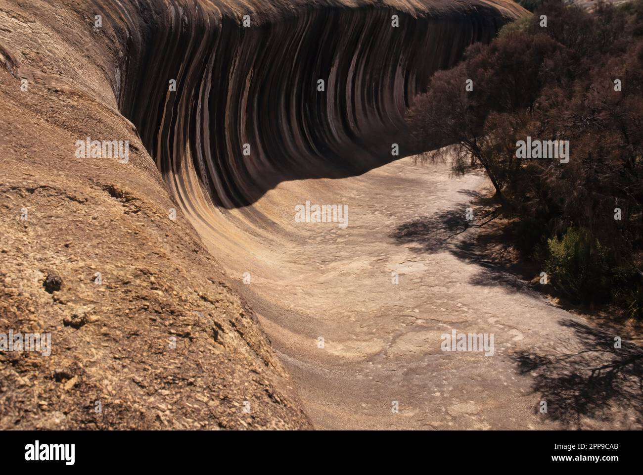 Wave Rock is a natural rock formation that is shaped like a tall ...