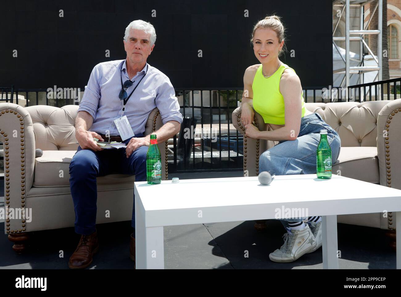 Los Angeles, California, USA. 22nd Apr, 2023. Jeffrey Fleishman, Iliza ...