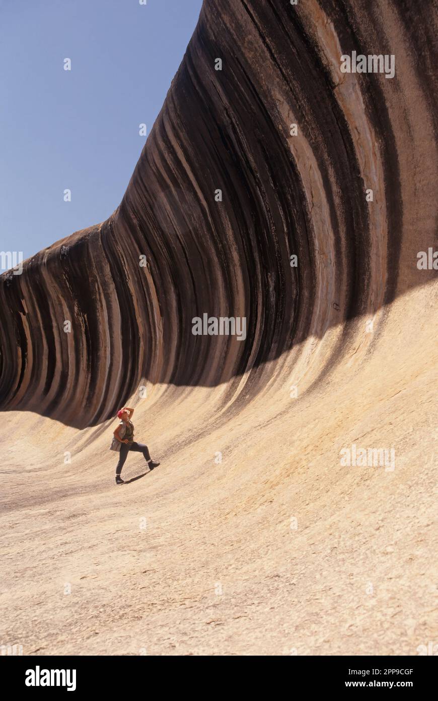 Wave Rock is a natural rock formation that is shaped like a tall ...