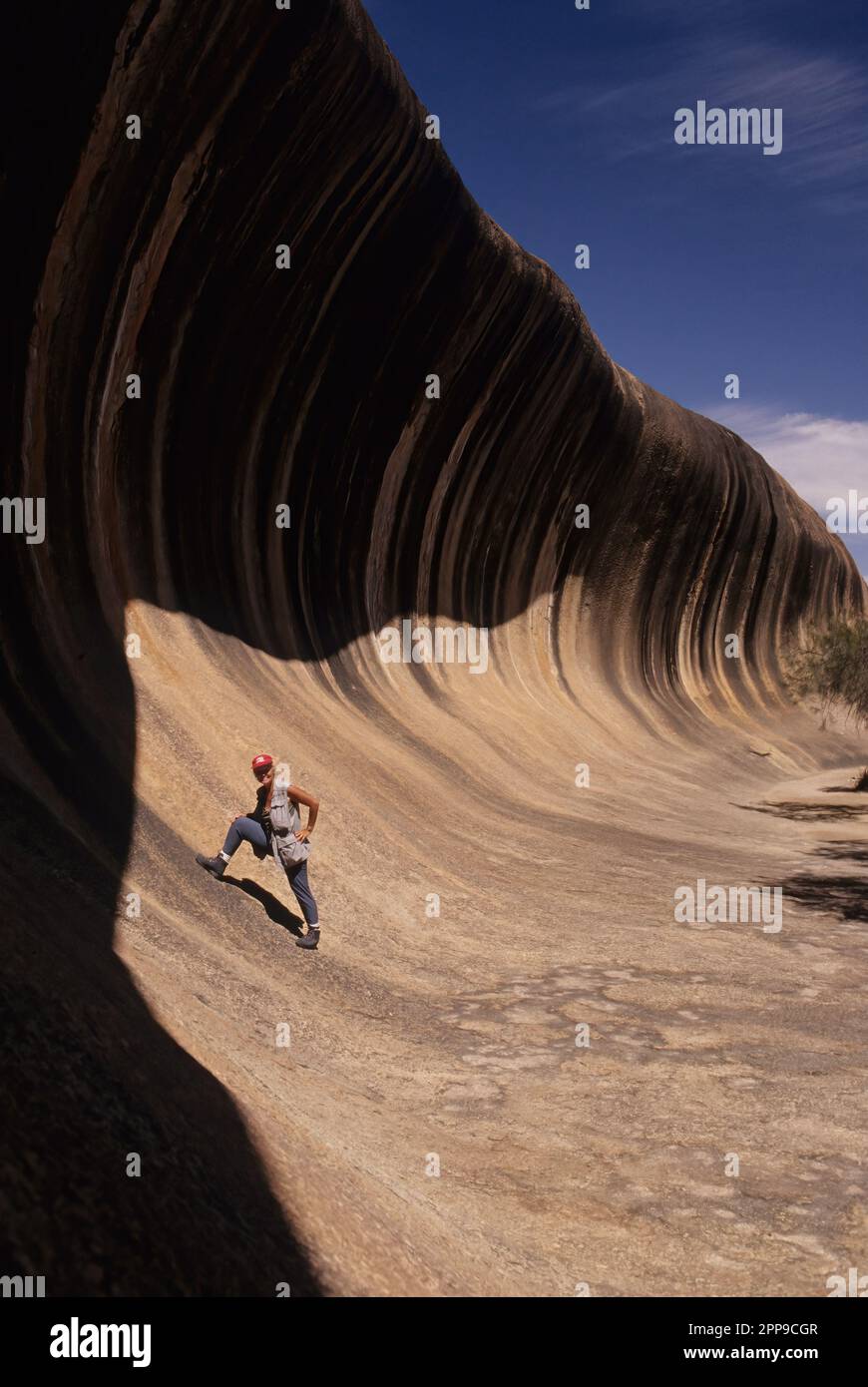 Wave Rock is a natural rock formation that is shaped like a tall ...