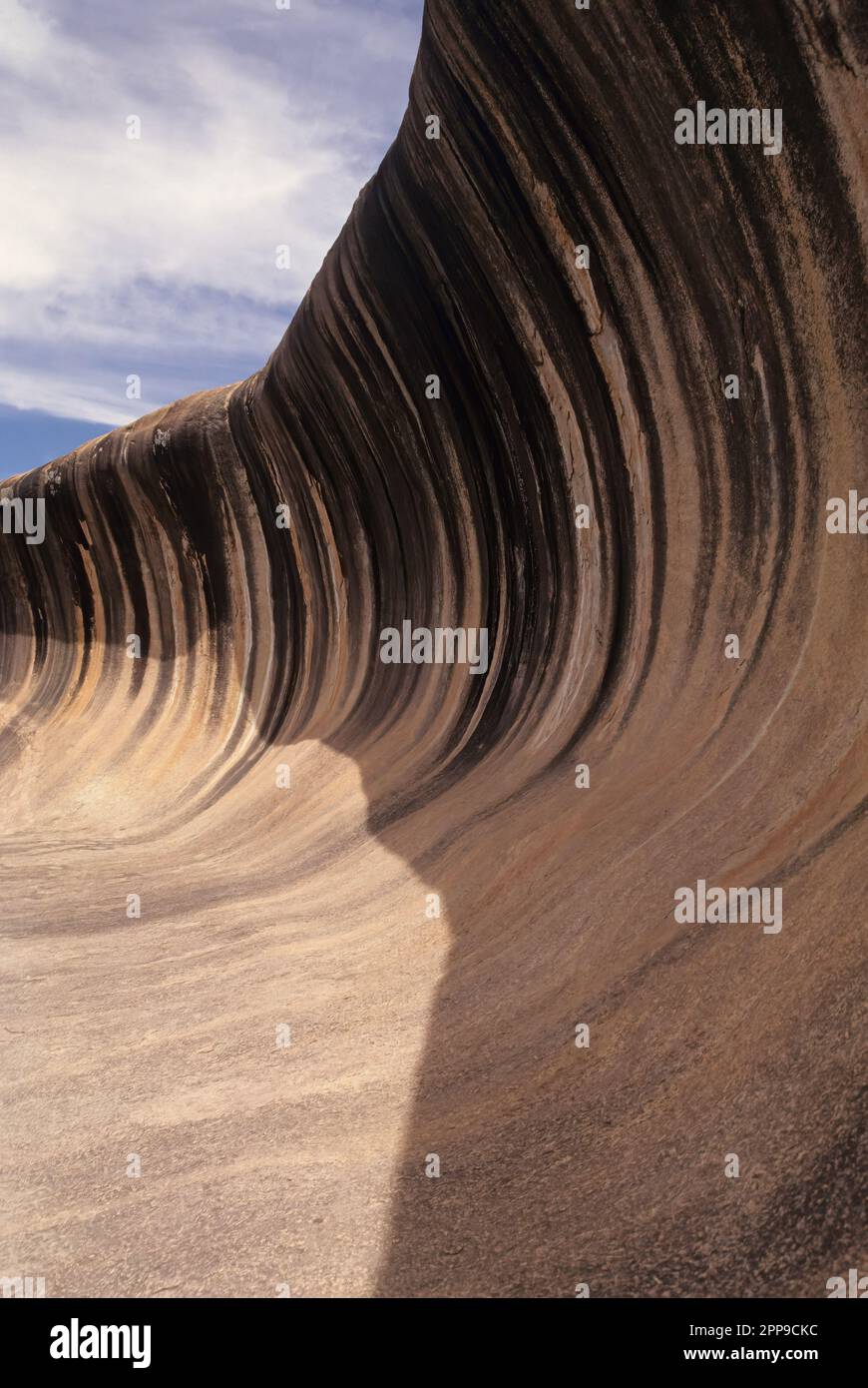 Wave Rock is a natural rock formation that is shaped like a tall ...