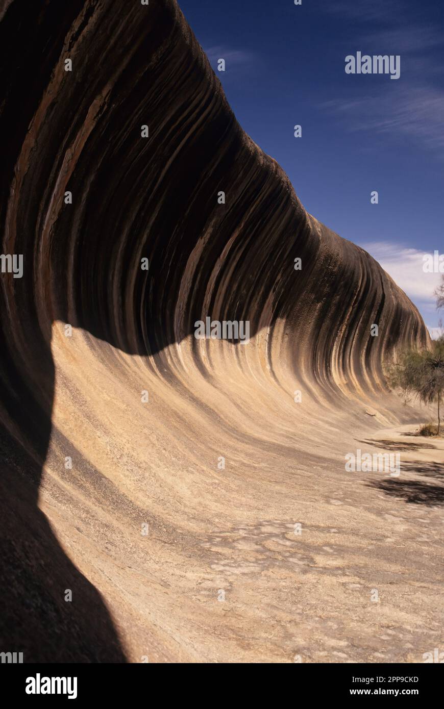Wave Rock is a natural rock formation that is shaped like a tall ...