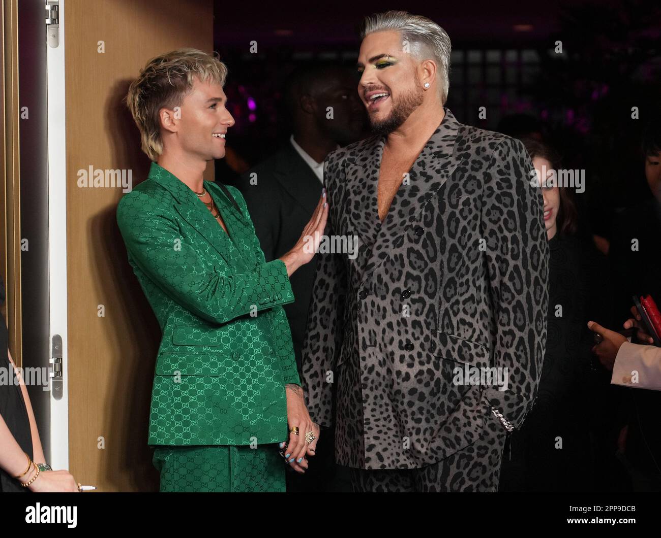 Los Angeles, USA. 22nd Apr, 2023. (L-R) Oliver Gliese and Adam Lambert ...