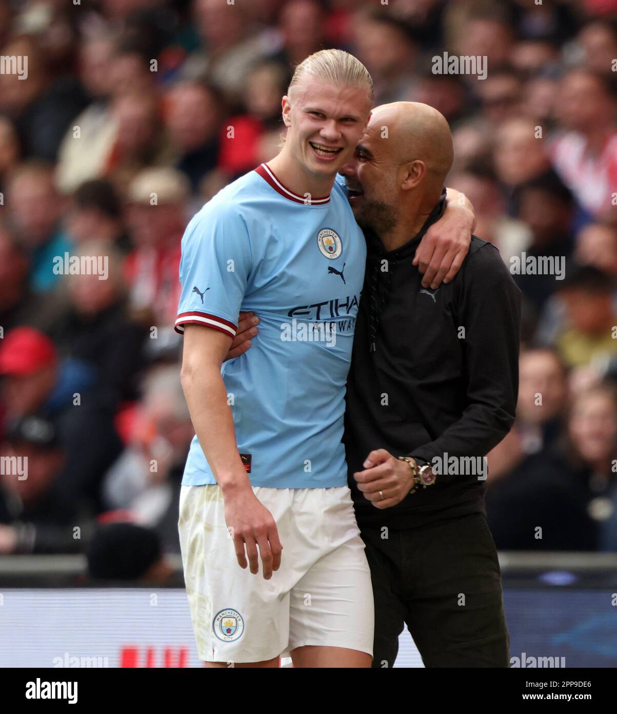 Erling haaland and pep guardiola hi-res stock photography and images ...