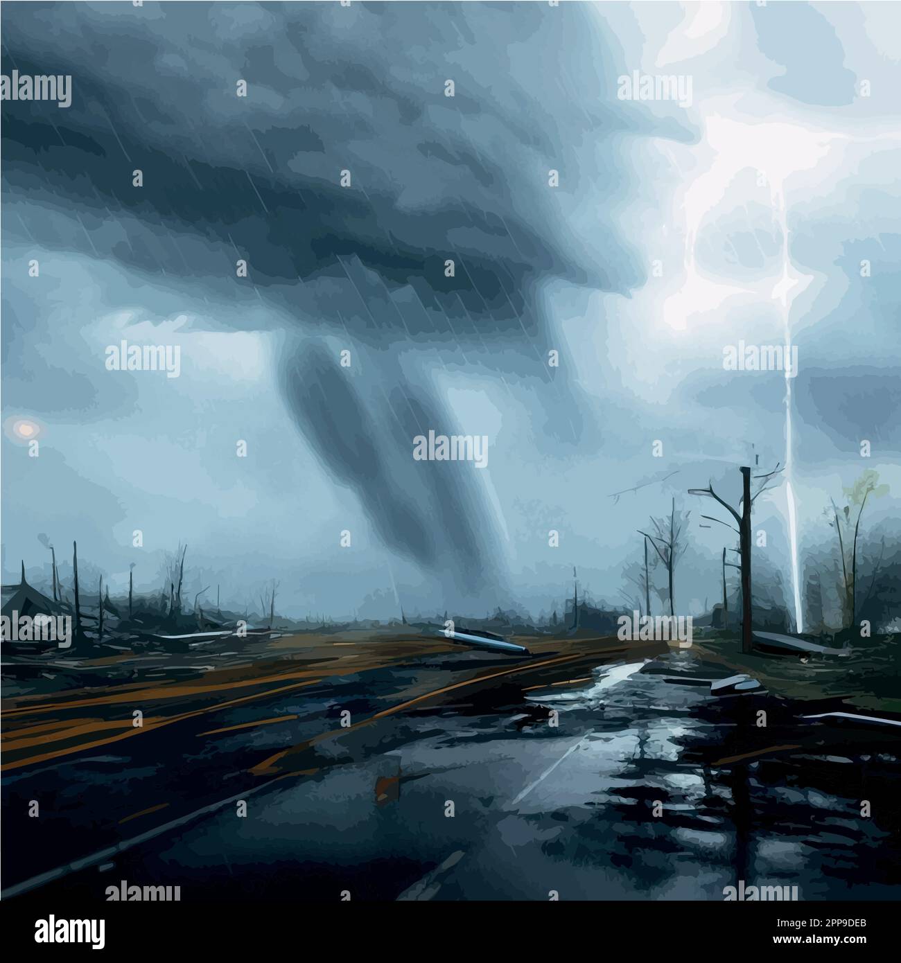 Hurricane wind debris Stock Vector Images - Alamy