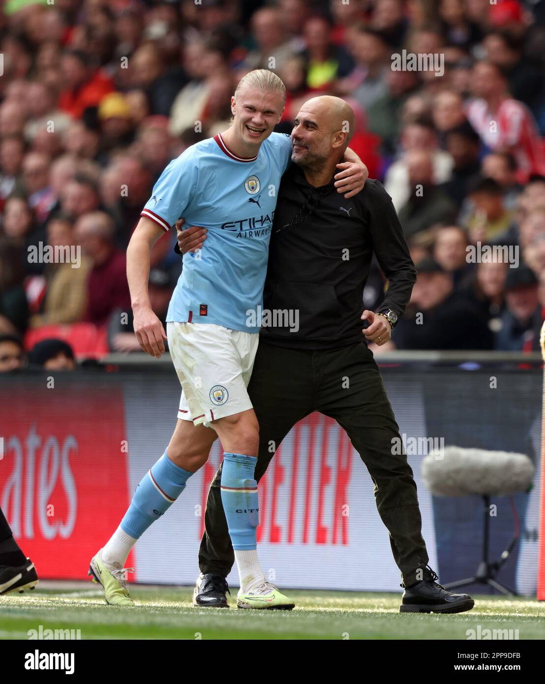Erling haaland and pep guardiola hi-res stock photography and images ...