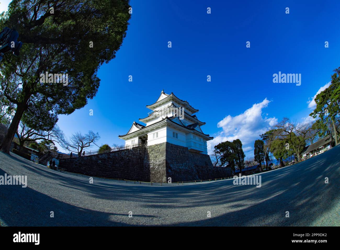 Odawara castle in Kanagawa fish-eye shot Stock Photo - Alamy