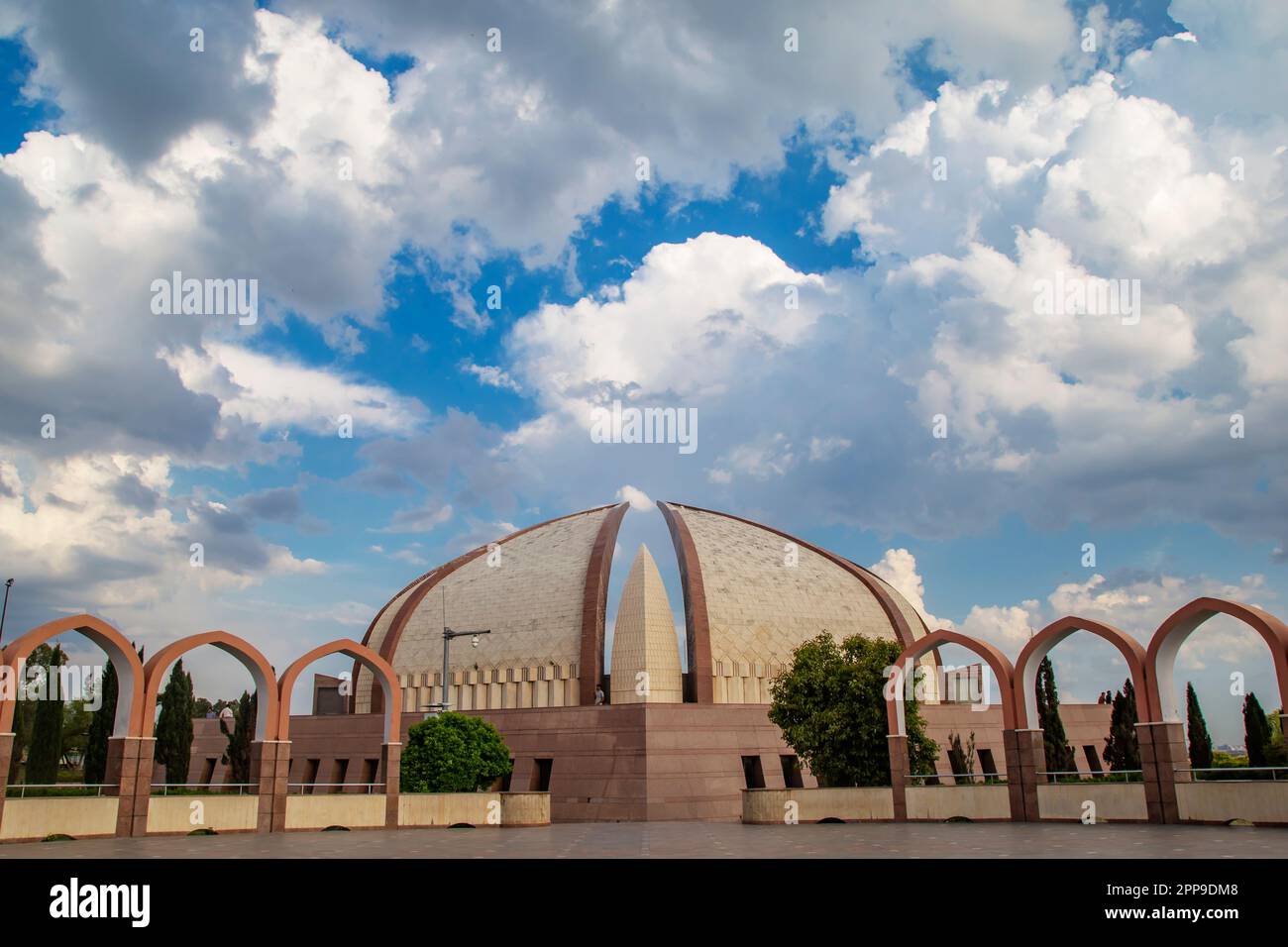 Stunning cloudy back View of Pakistan Monument at the heart of ...