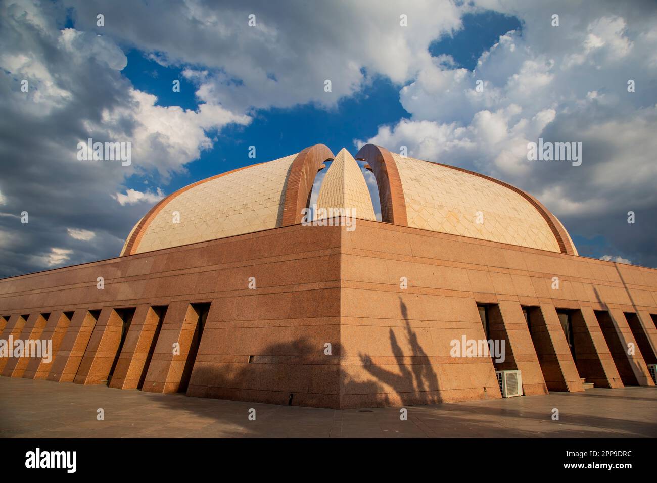 Stunning cloudy back View of Pakistan Monument at the heart of ...