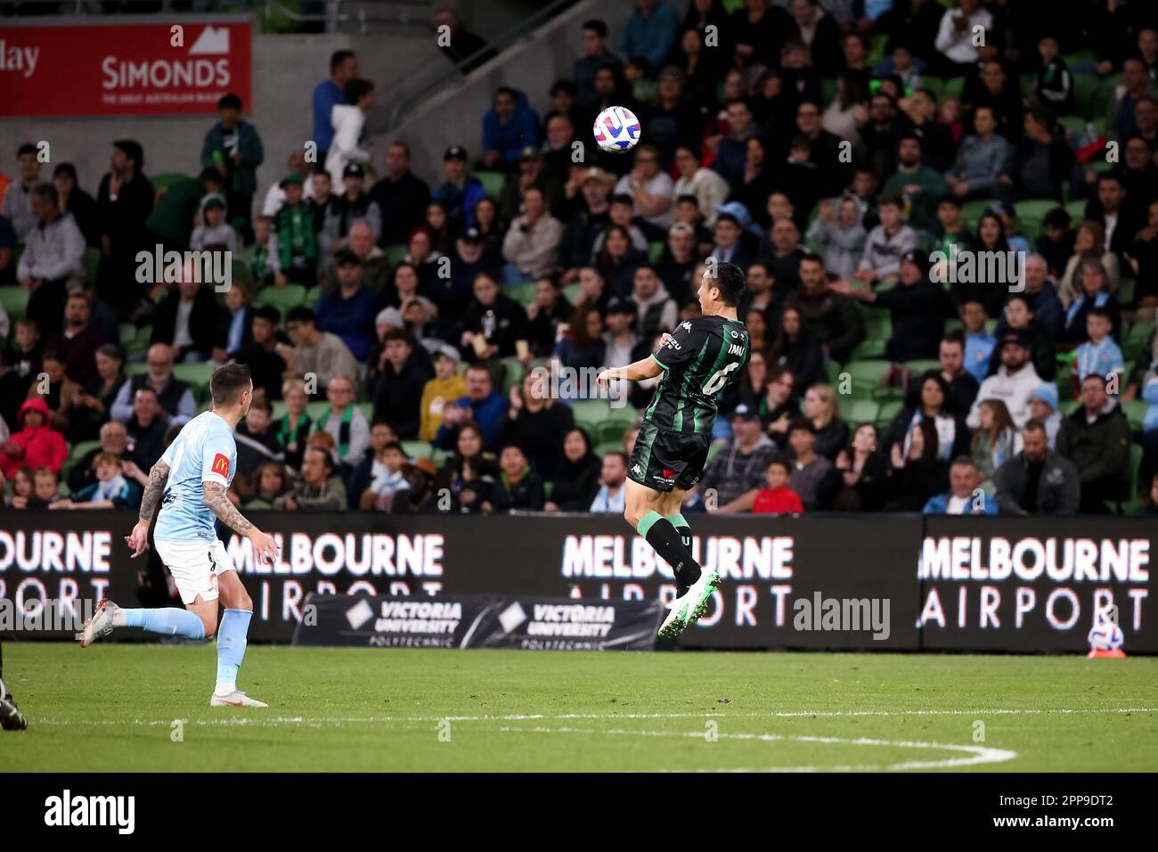 Melbourne, Australia, 22 April, 2023. Tomoki Imai of Western United ...
