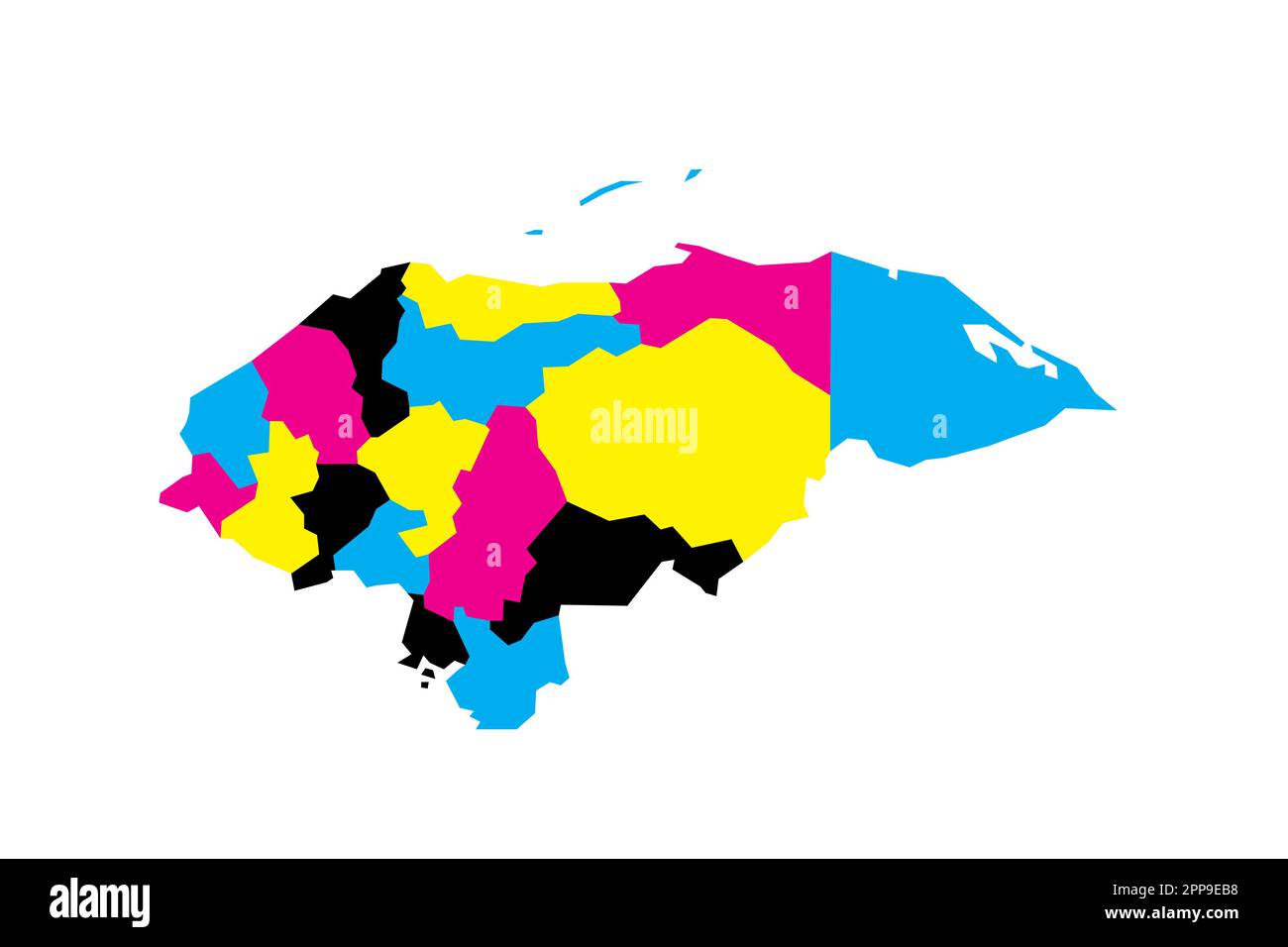 Blank honduras map hi-res stock photography and images - Alamy