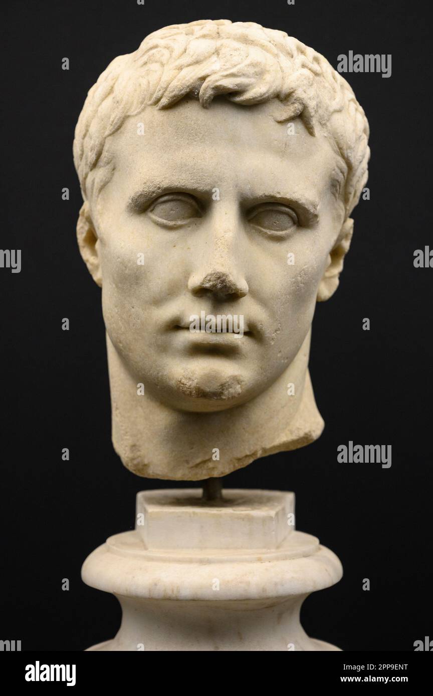 Portrait of Augustus, second half of the 1st century BCE; Rome from a ...