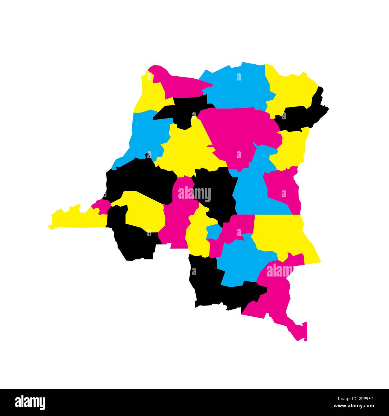 Map congo provinces hi-res stock photography and images - Alamy