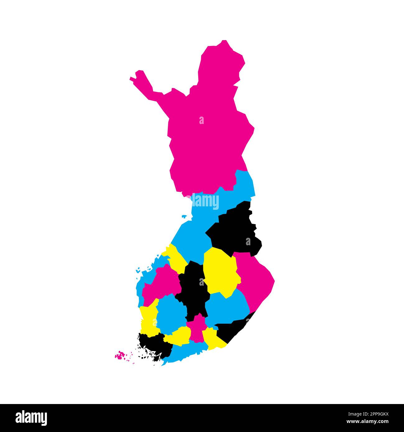 Political Map Of Finland Finland Regions Map