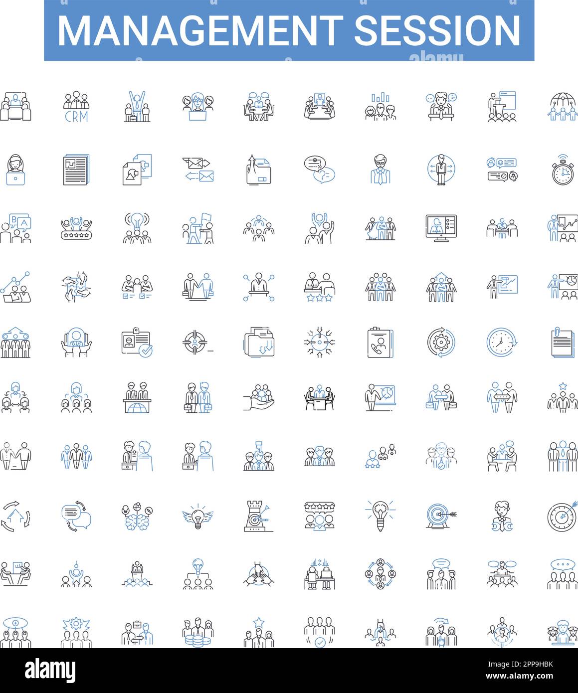 Management session outline icons collection. Manage, Workflow, Process ... Management session outline icons collection. Manage, Workflow, Process ...